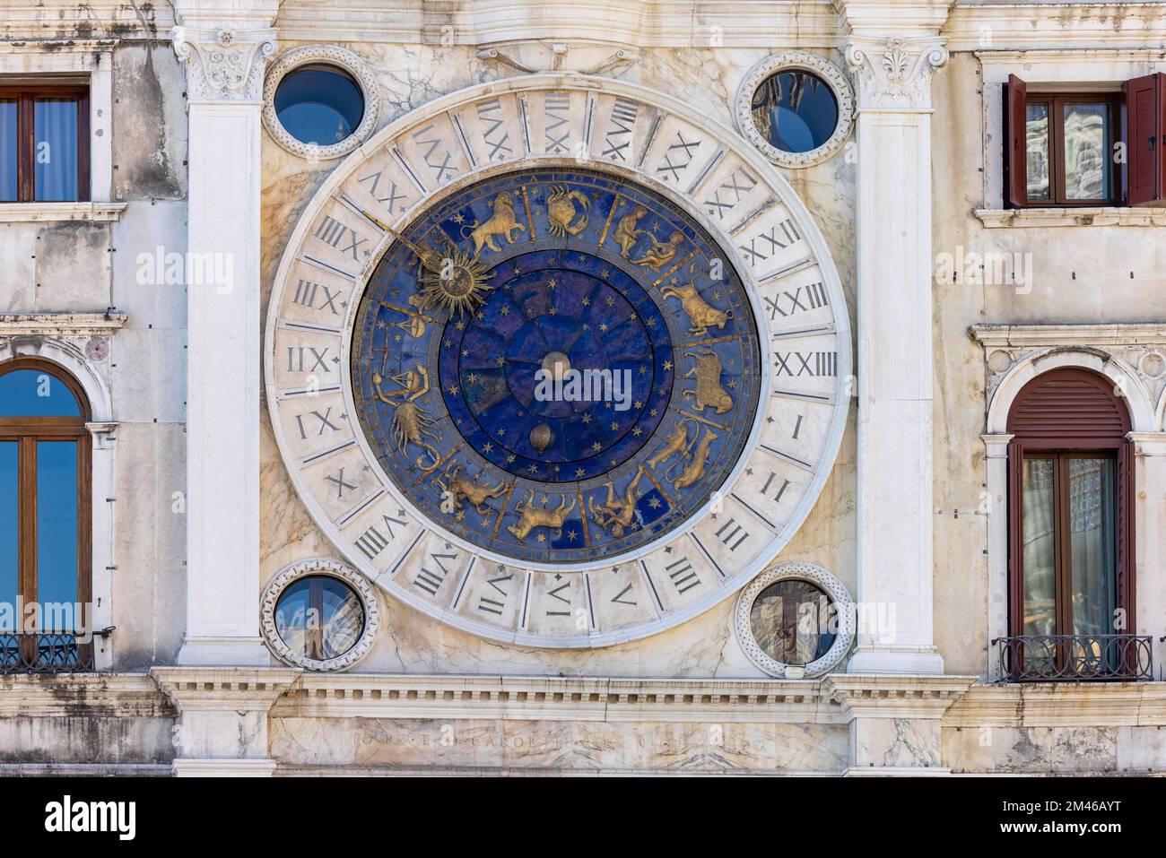 Torre dell Orologio - St Mark s clocktower in Venice, Italy Stock Photo ...