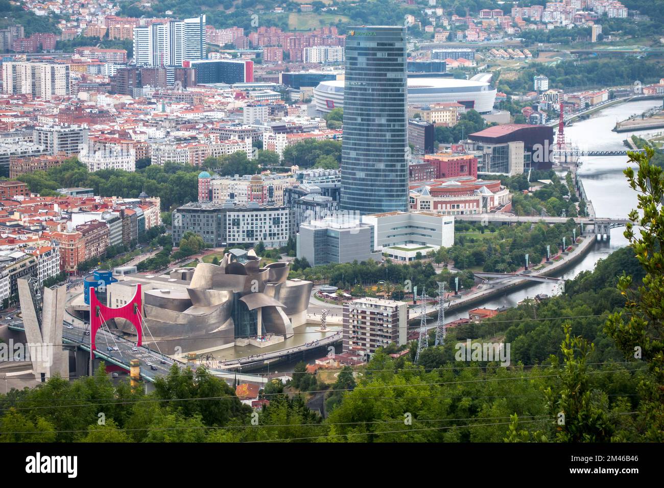 Aerial view of Bilbao city in Basque Country, Spain Stock Photo - Alamy