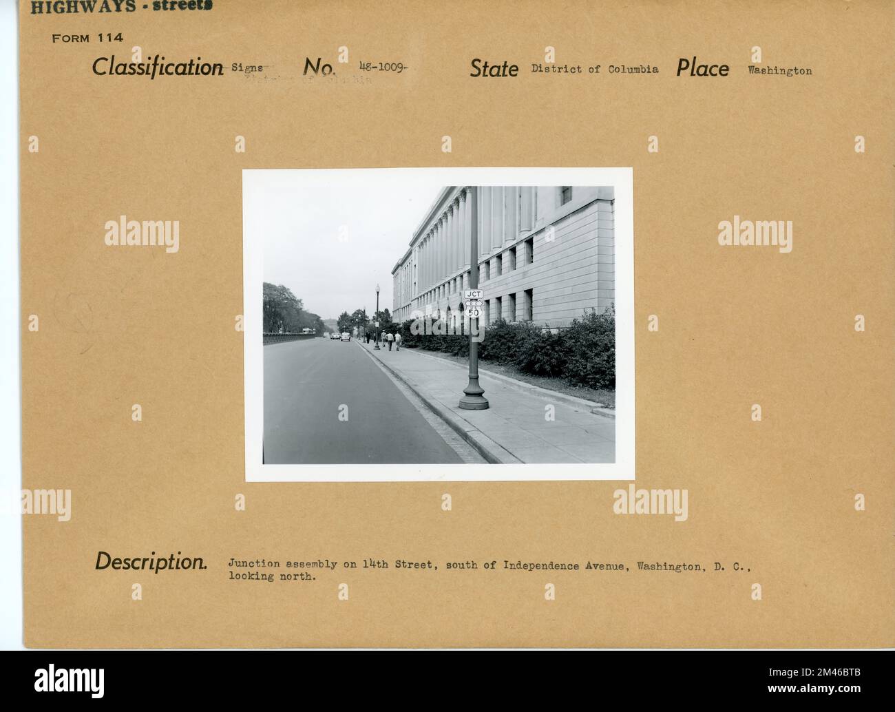 Junction assembly on 14th Street. Original caption: Junction assembly ...