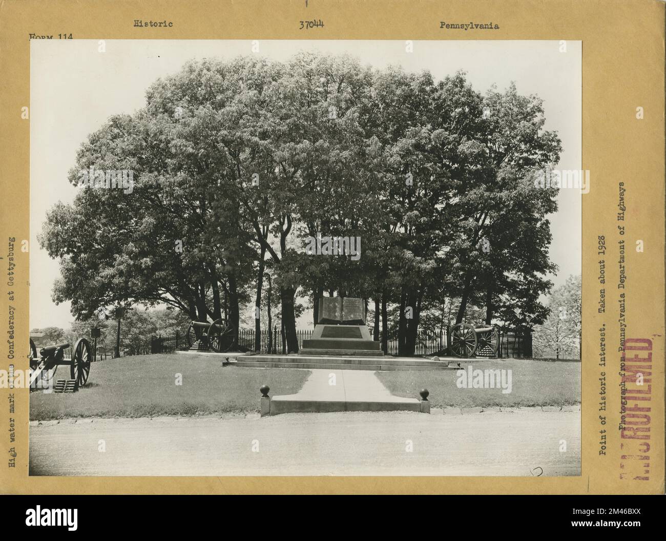 High Water Mark of the Confederacy at Gettysburg. Original caption ...