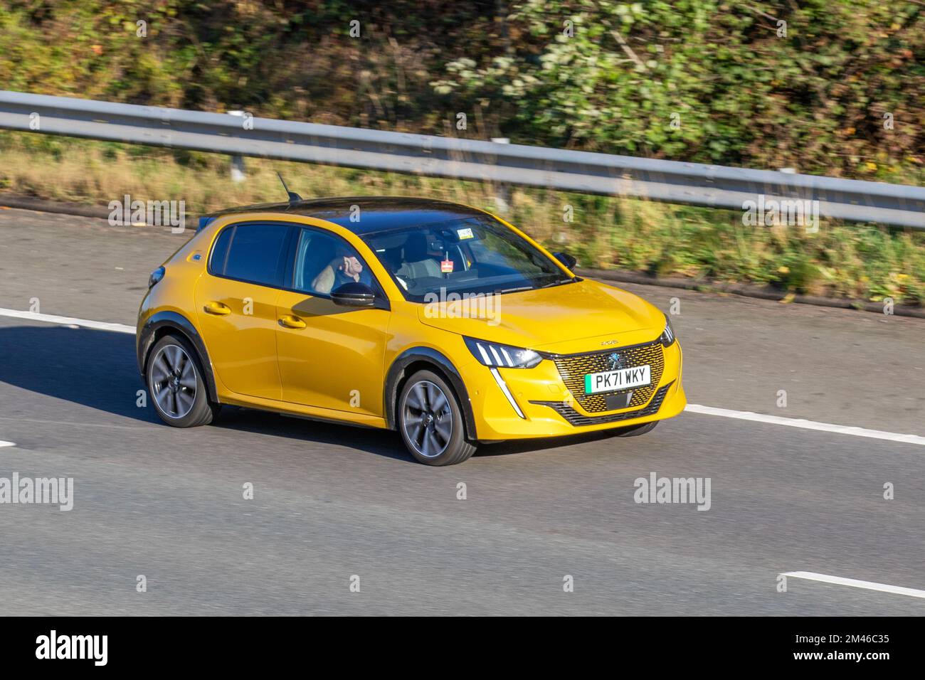 2021 Yellow PEUGEOT GT EV Electricity 1 speed manual travelling on the ...