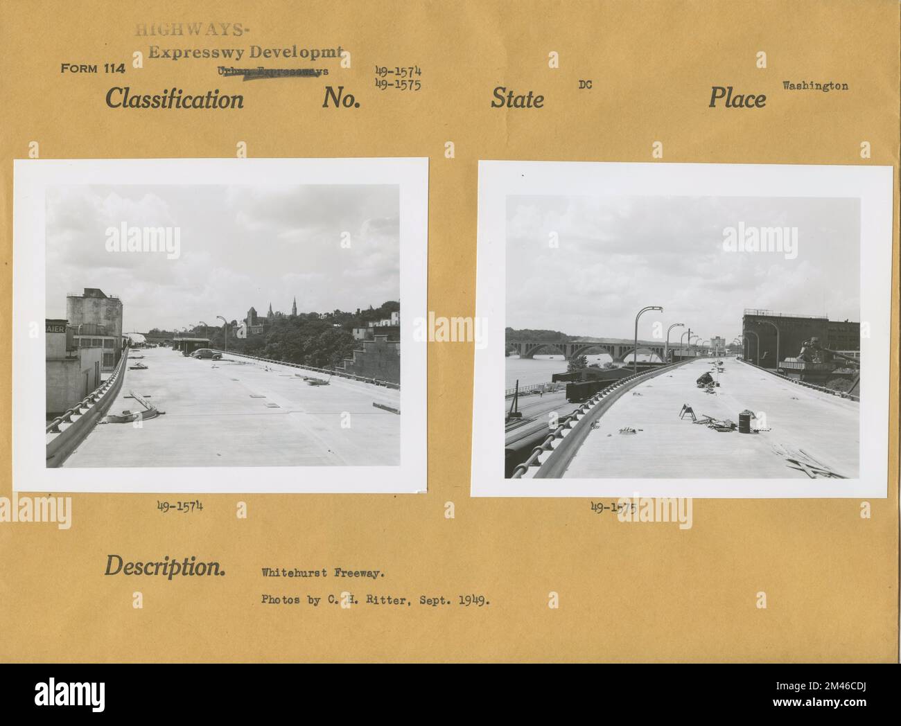 Whitehurst Freeway. Original caption: Whitehurst Freeway. Photos by C ...