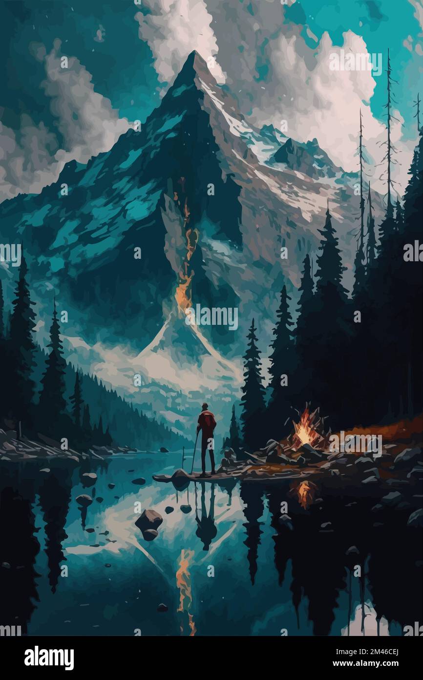 Berchtesgaden bavarian alps Stock Vector Images - Alamy