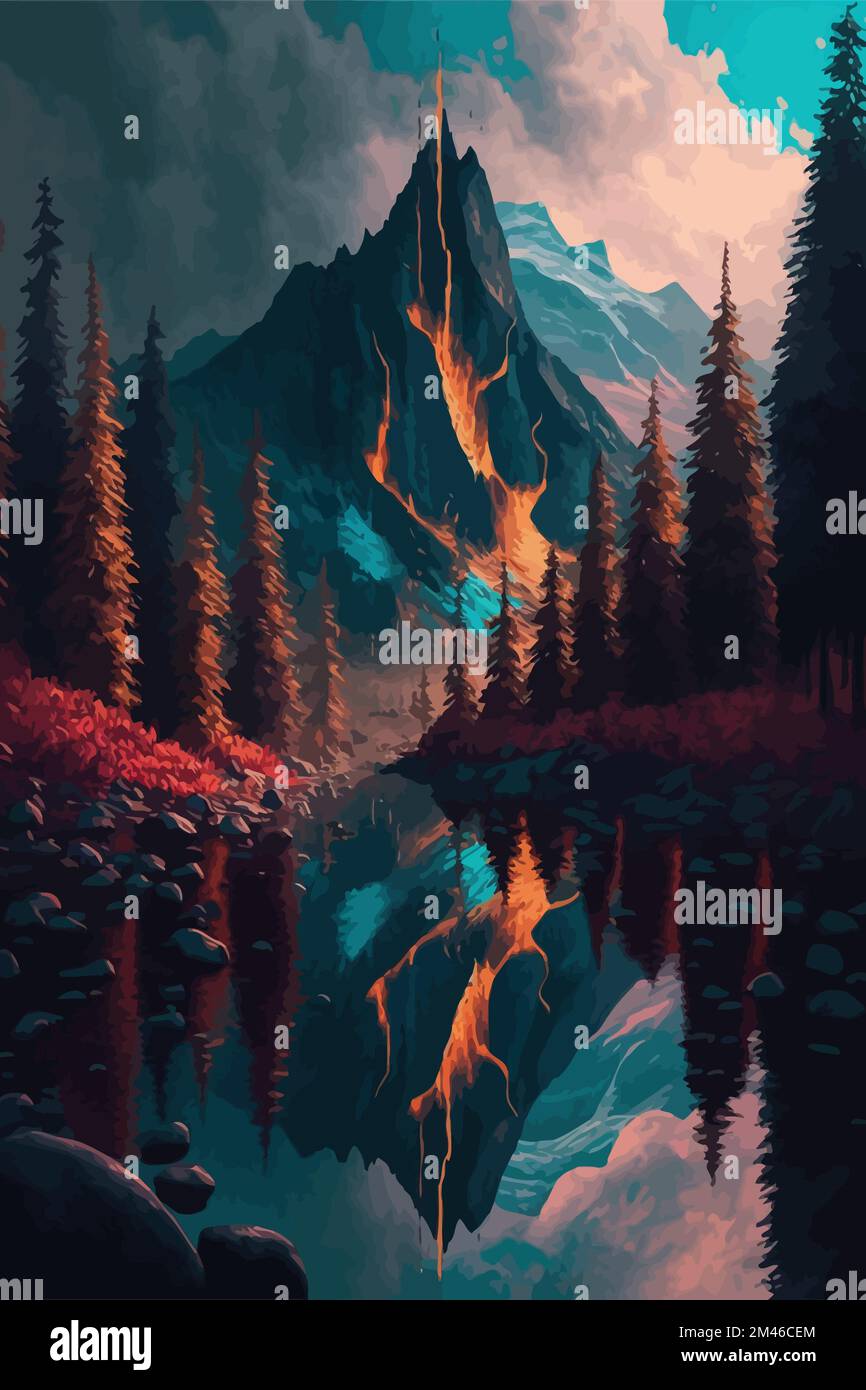 Berchtesgaden bavarian alps Stock Vector Images - Alamy