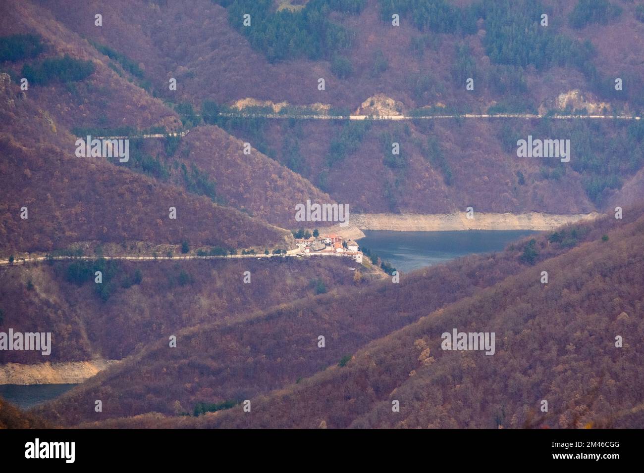 Amazing view of Magnificent autumn carpet in The Rhodope mountains ...