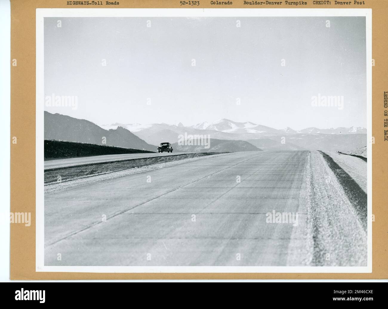 Boulder, Denver Turnpike. Original caption: Boulder- Denver Turnpike ...