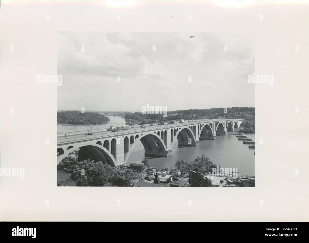 Construction Work on Key Bridge. Original caption: Construction work on ...