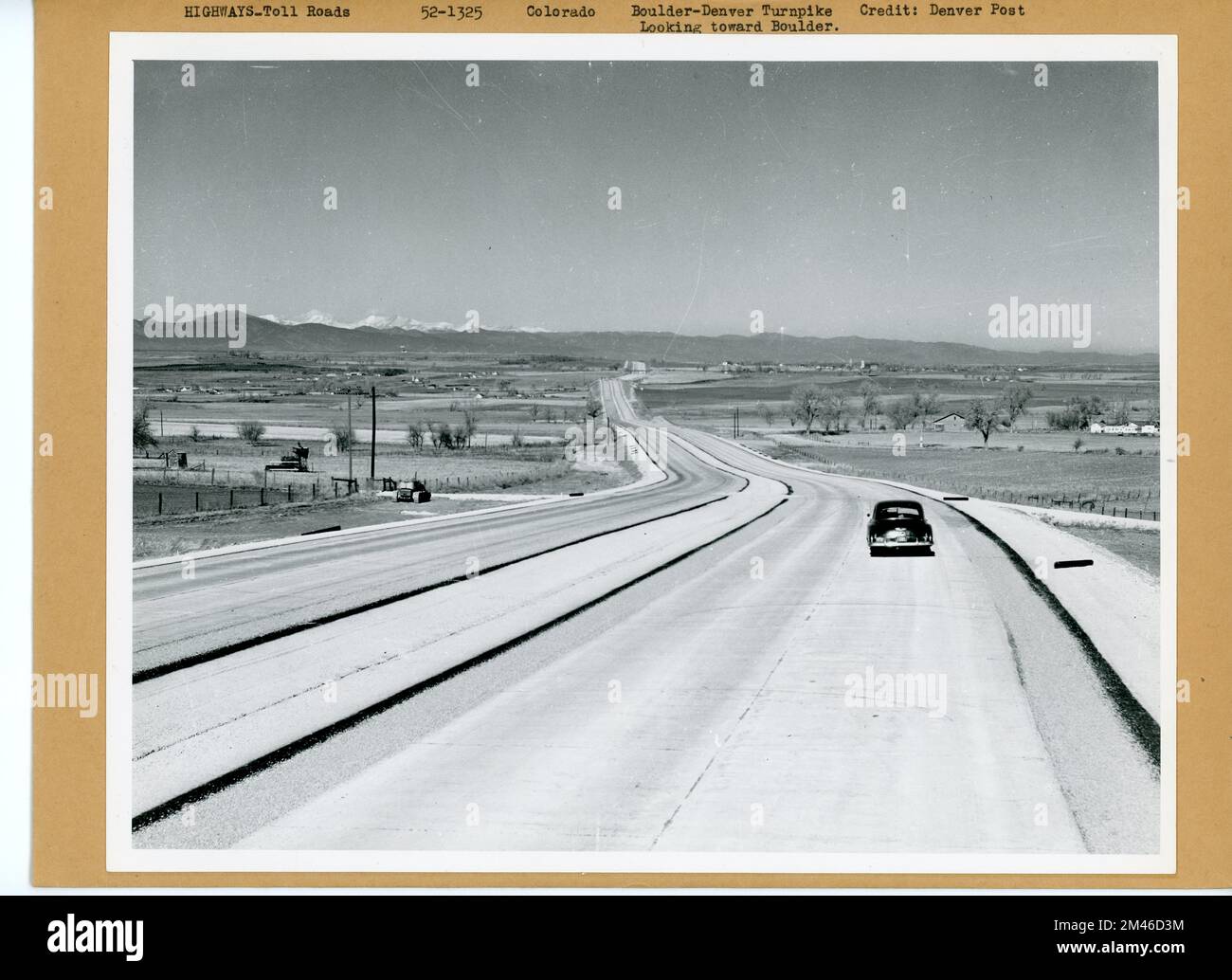 Boulder, Denver Turnpike. Original caption: Boulder- Denver Turnpike ...