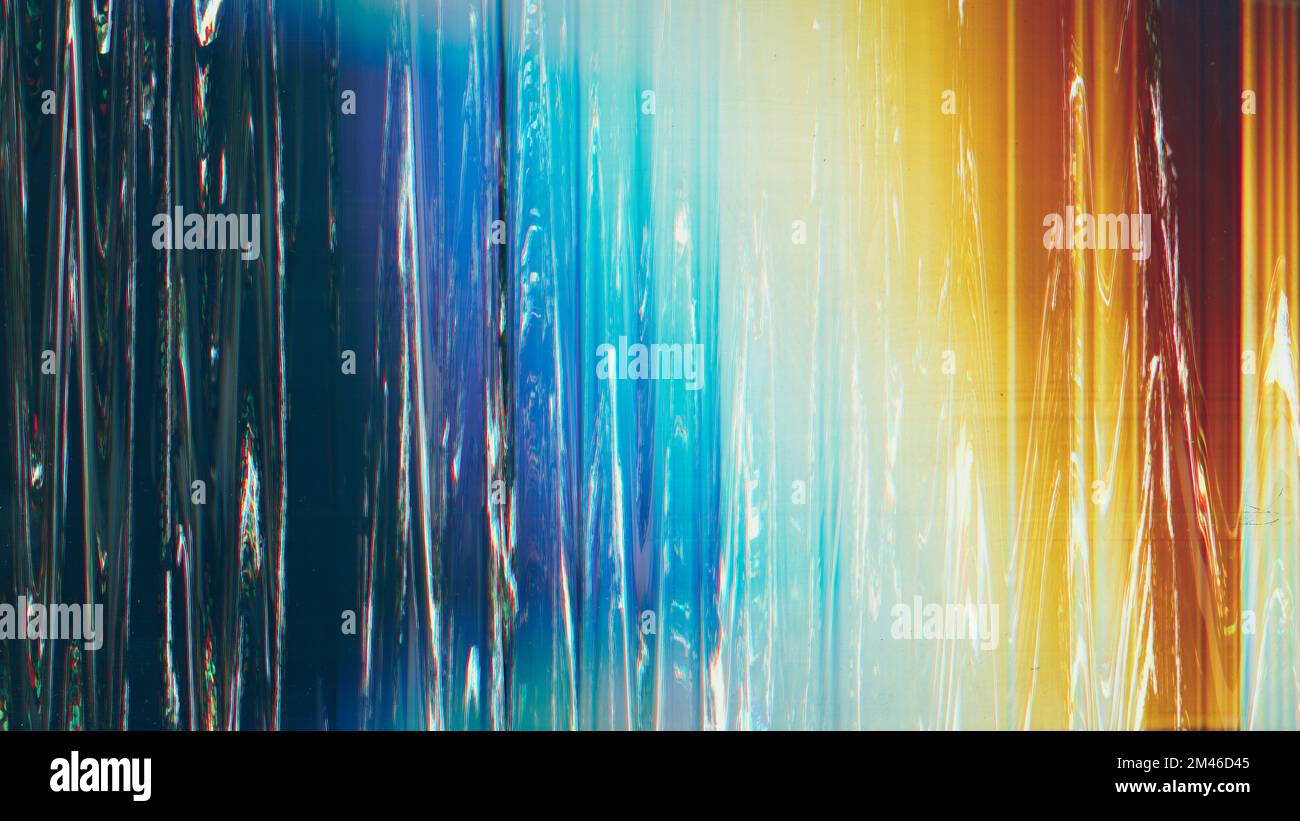 Glitch overlay Distorted display Multicolor gradient Stock Photo - Alamy