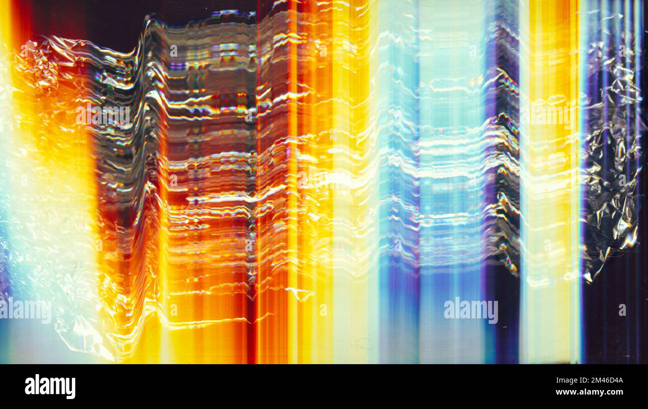 distorted screen signal error glitch lines Stock Photo - Alamy