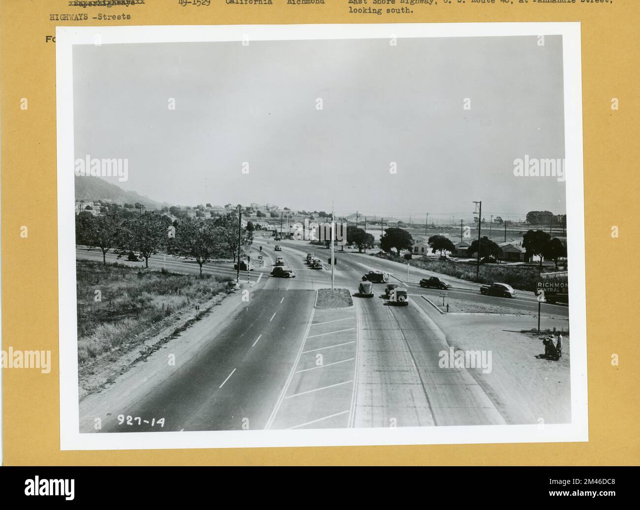 East Shore Highway, U.S. Route 40. Original caption: East Shore Highway ...