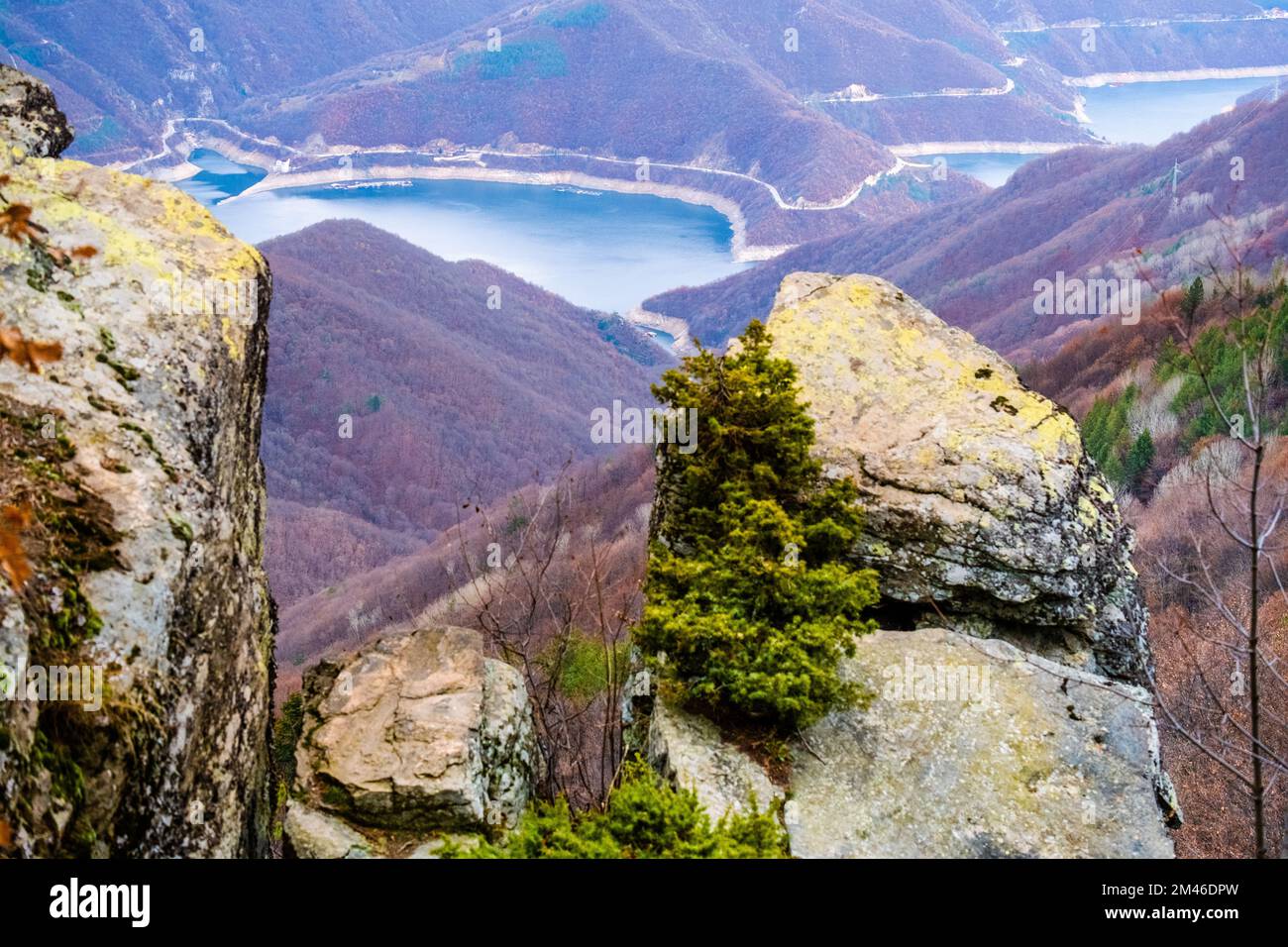 Amazing view of Magnificent autumn carpet in The Rhodope mountains ...