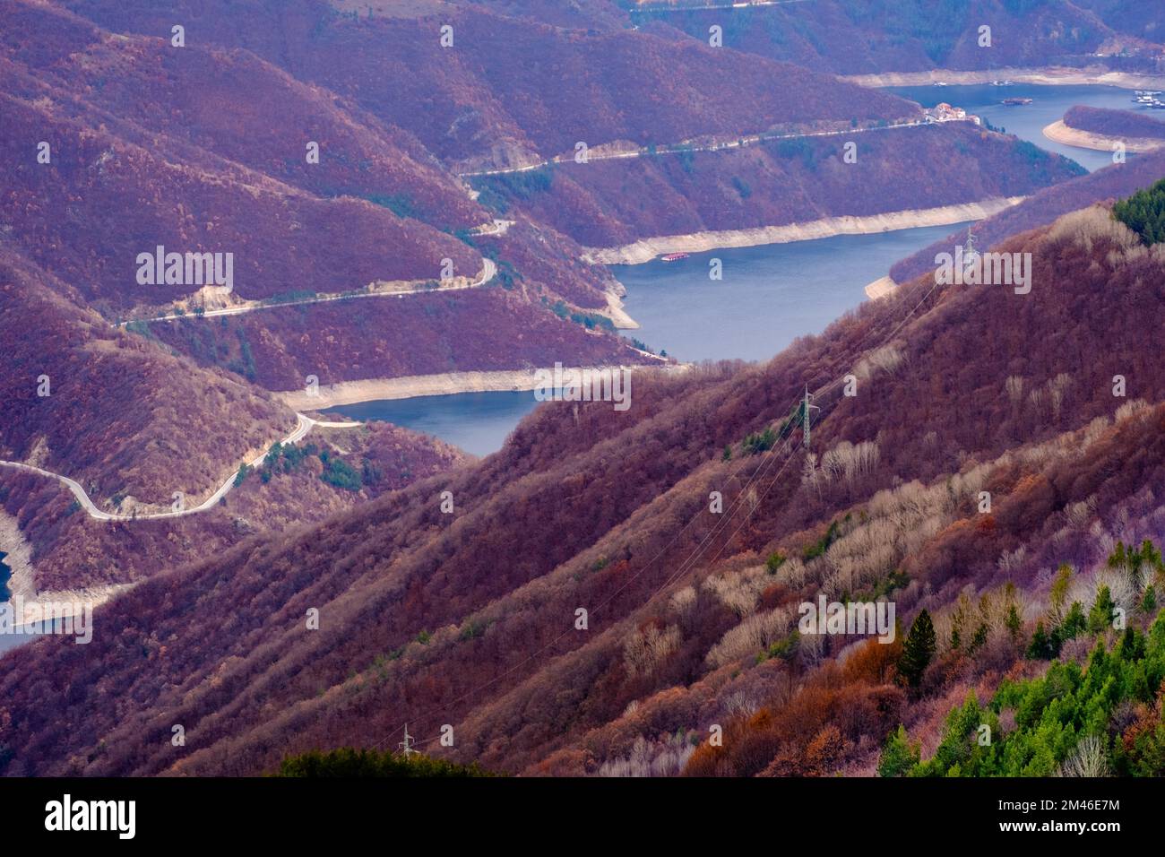 Amazing view of Magnificent autumn carpet in The Rhodope mountains ...