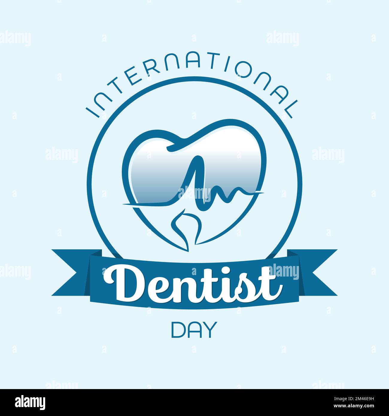 International Dentist Day Vector illustration background emblem. Vector illustration Stock ...