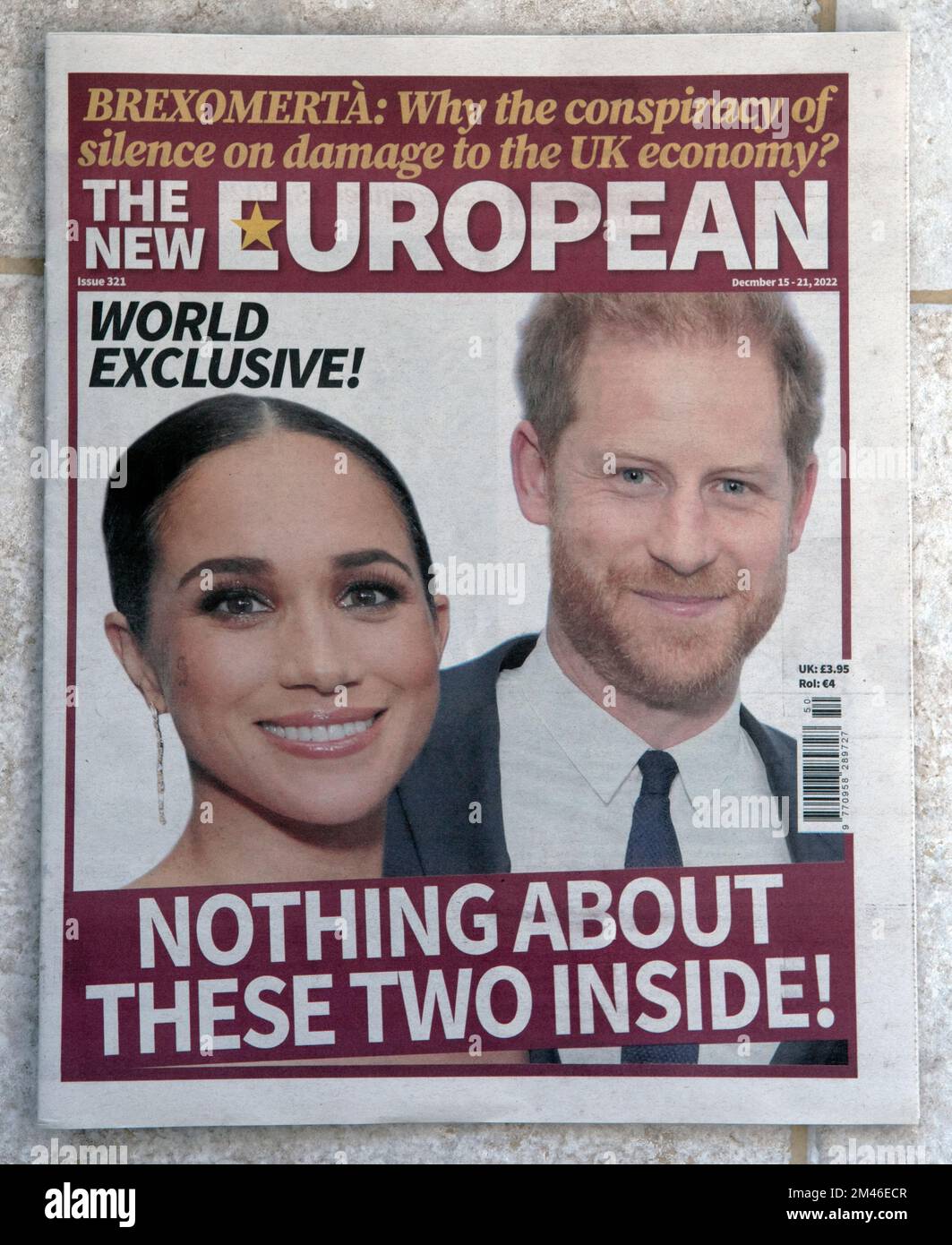 Harry and Meghan, newspaper headlines. Netflix released a documentary ...