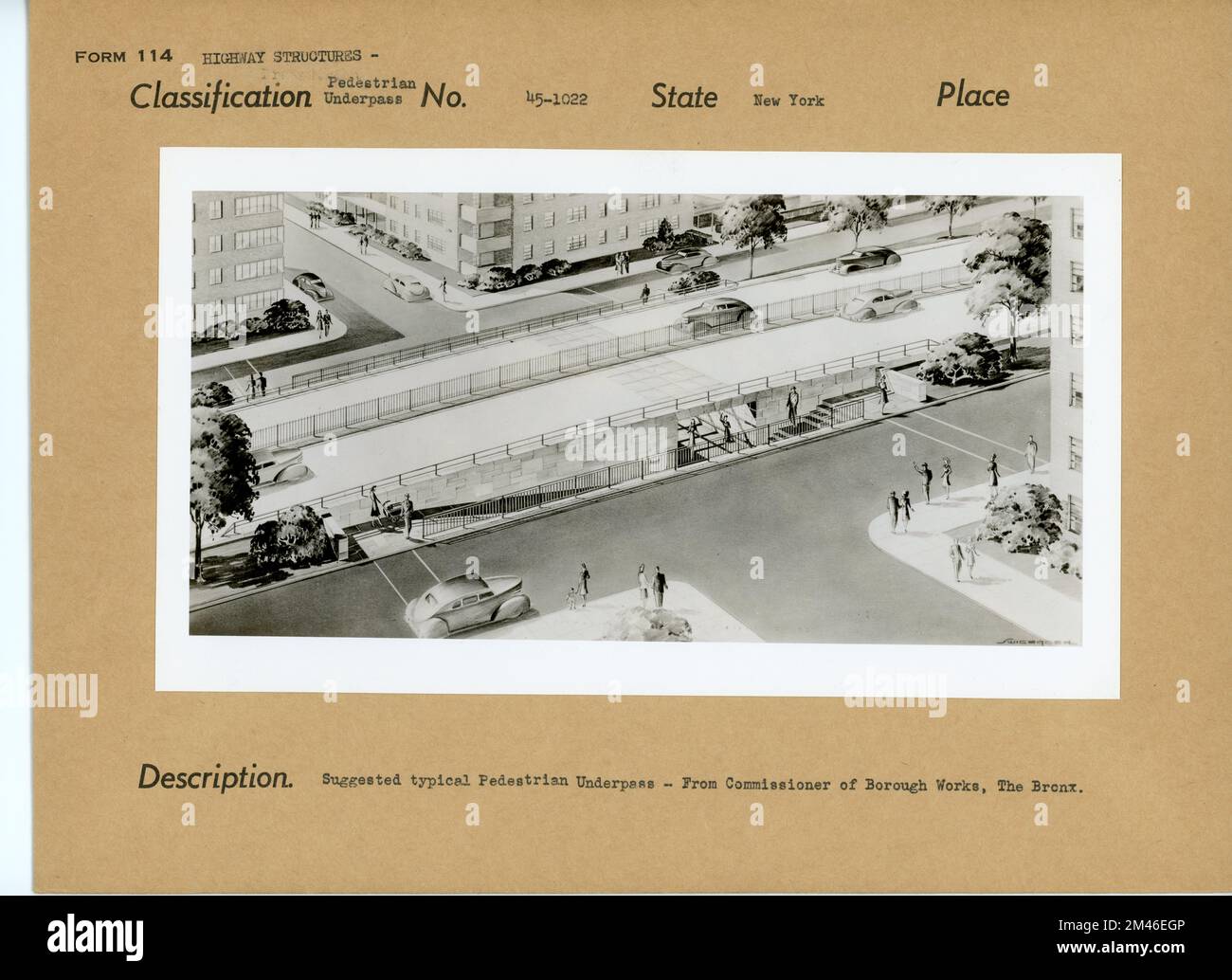 Suggested Pedestrian Underpass in New York. Original caption: Suggested ...