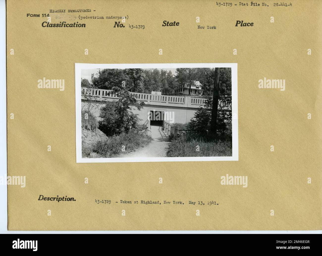 Pedestrian Underpass in New York. Original caption: 43-1729 - Taken at ...