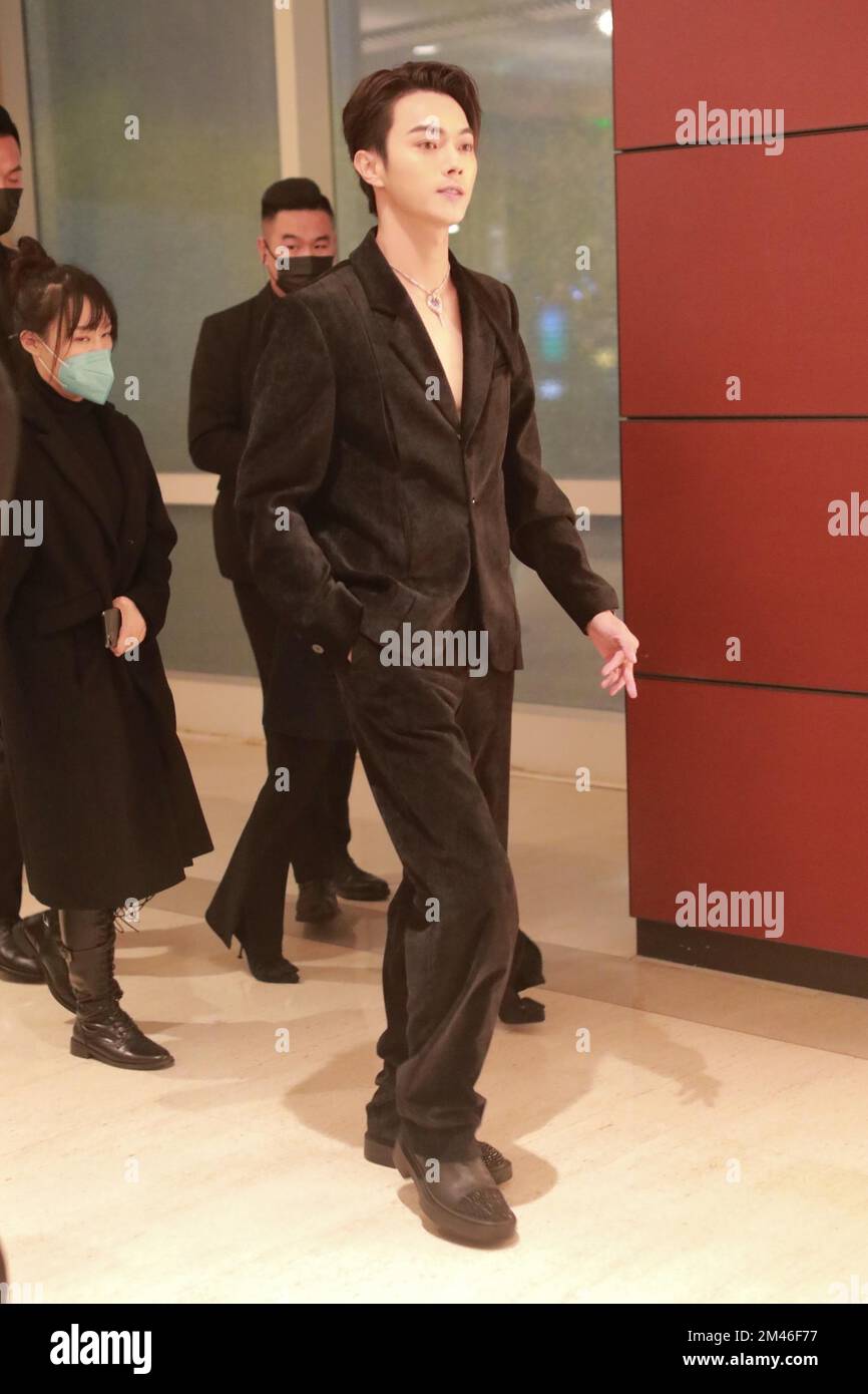 Chinese actor and model Xu Kai attended a Bvlgari activity in Shanghai ...