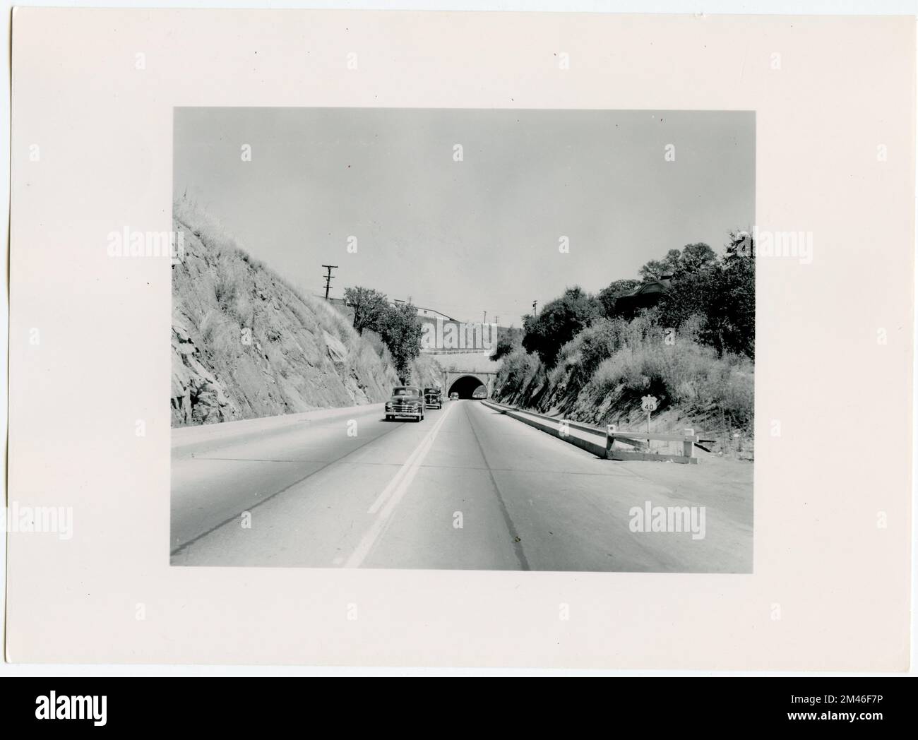 Tunnel on U.S. Route 40, Newcastle. Original caption: Tunnel on U. S ...