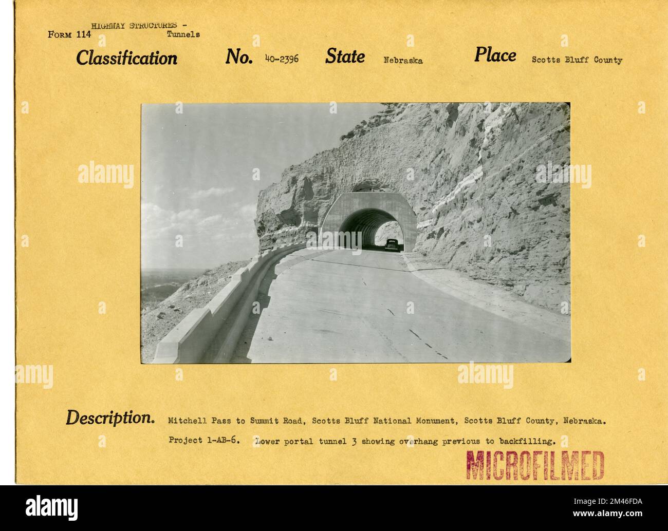 Mitchell Pass to Summit Road, Scotts Bluff National Monument. Original ...