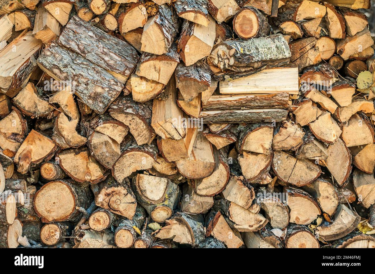 A stack of firewood Stock Photo - Alamy