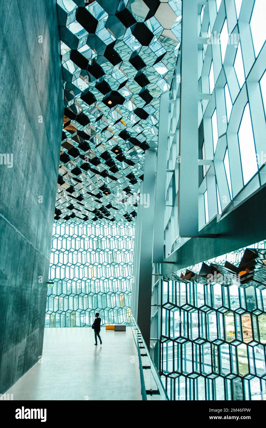 Harpan music hall building interior photo Stock Photo - Alamy
