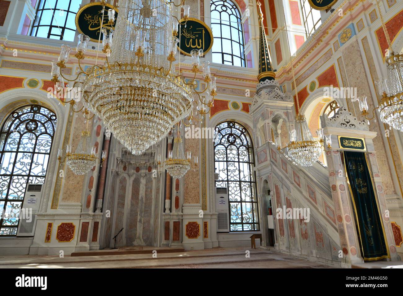 Ortakoy Mosque, located in Istanbul, Turkey, was built in 1853 Stock ...