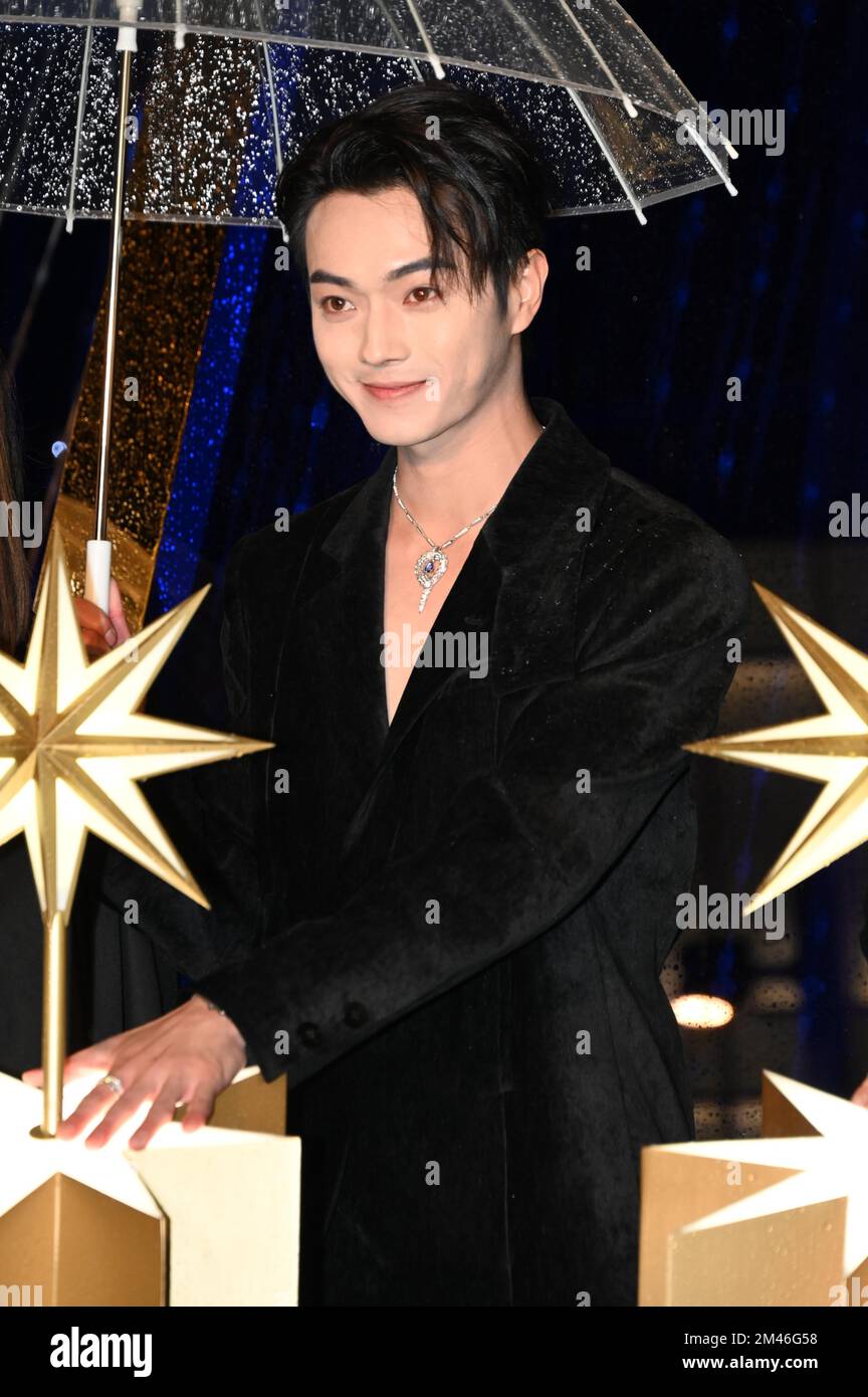 Chinese actor and model Xu Kai attended a Bvlgari activity in Shanghai ...