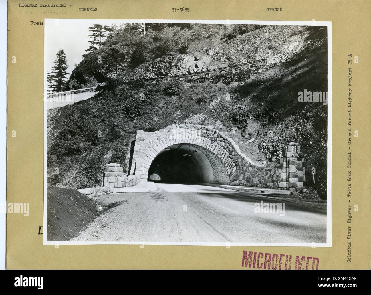 Tooth Rock Tunnel. Original caption: Columbia River Highway - Tooth ...