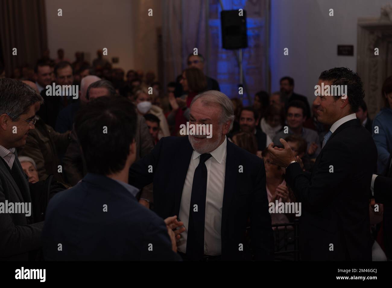 santiago, spain, november 29, 2022: presentation by former minister ...