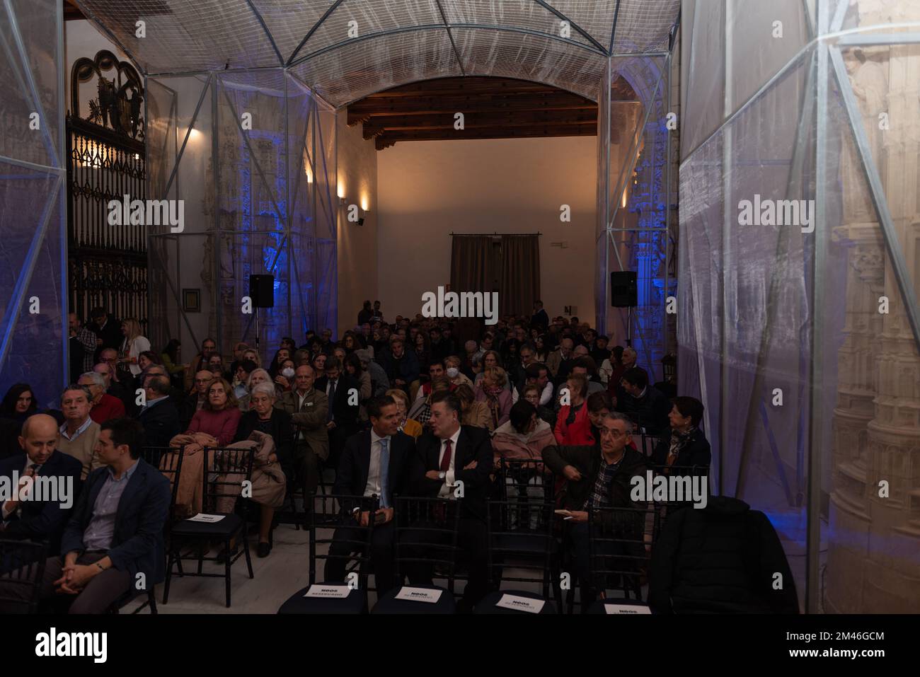 santiago, spain, november 29, 2022: presentation by former minister ...