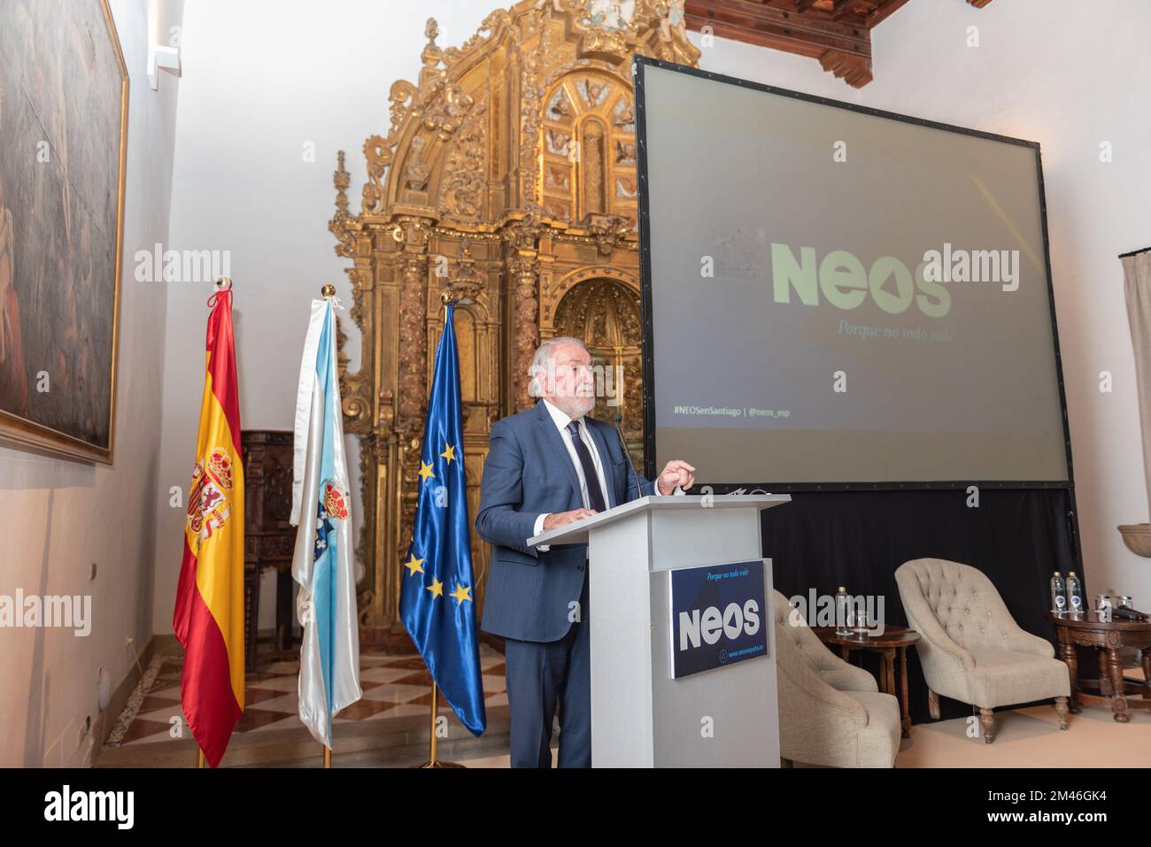 santiago, spain, november 29, 2022: presentation by former minister ...