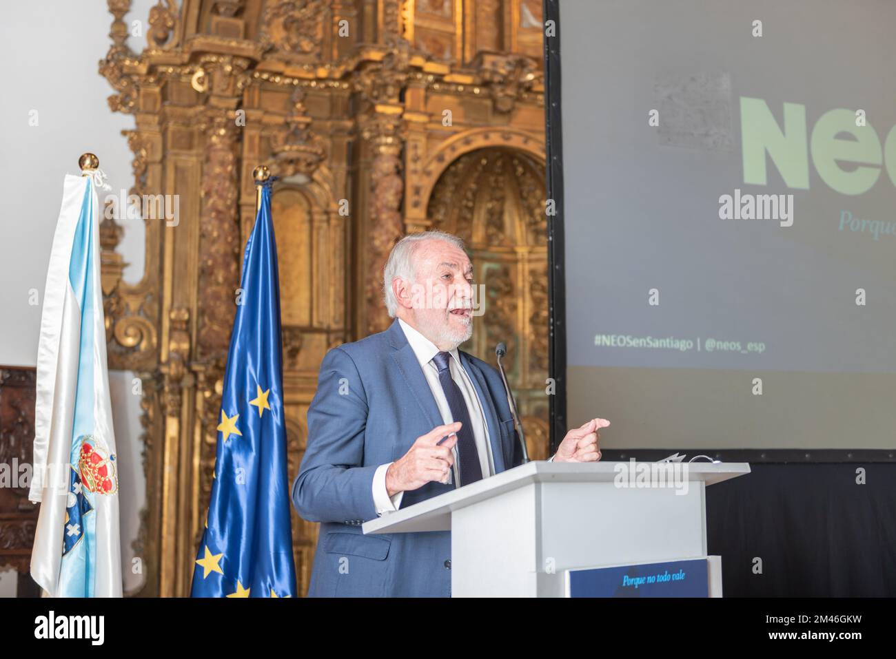 santiago, spain, november 29, 2022: presentation by former minister ...