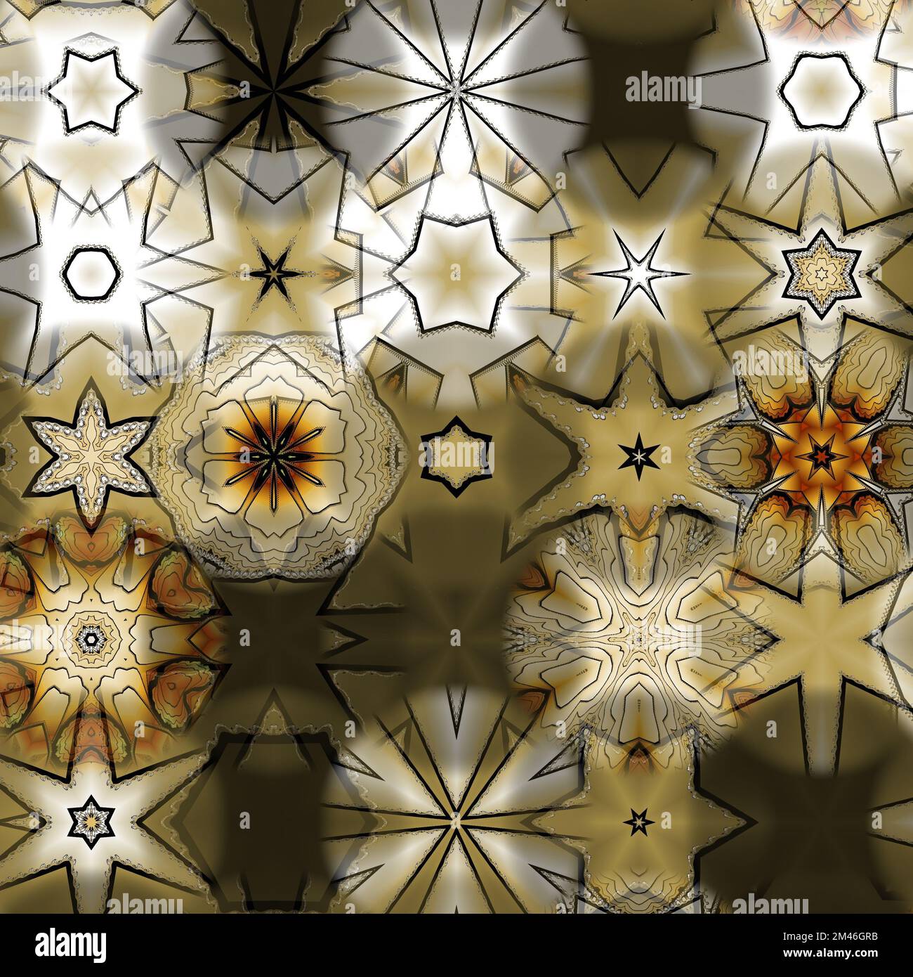 mandala Black and white vintage art, ancient Indian vedic background ...