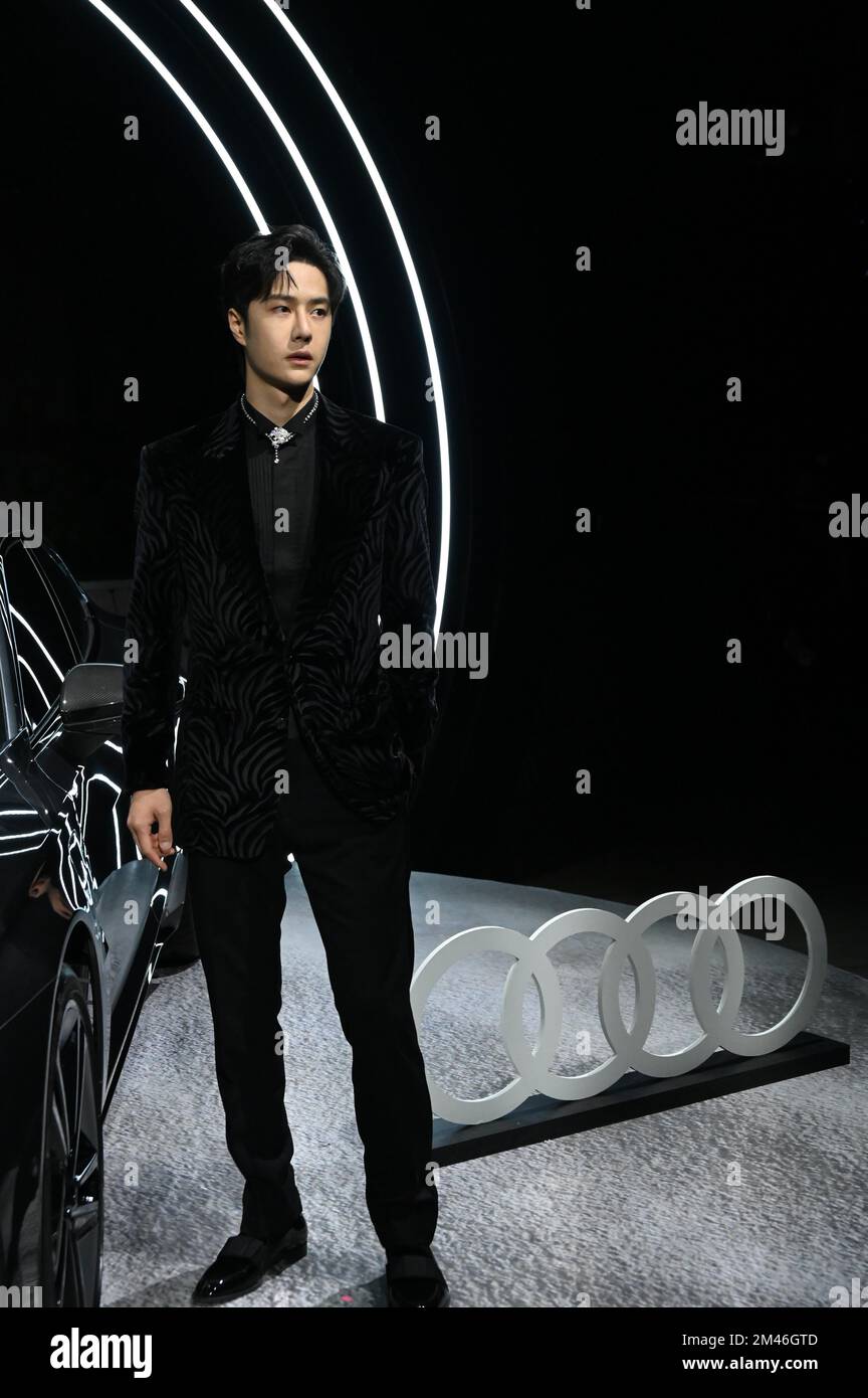 Chinese actor, dancer, singer, rapper, and professional road motorcycle racer Wang Yibo attended ...