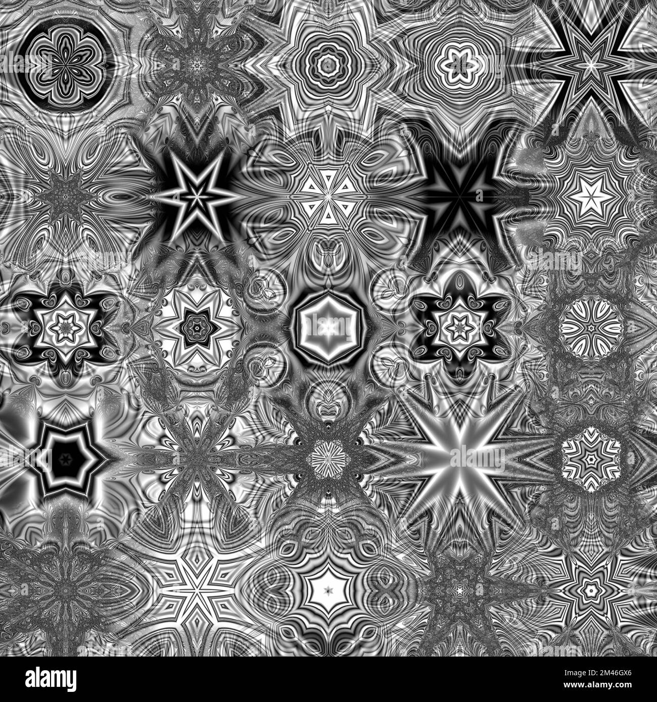 mandala Black and white vintage art, ancient Indian vedic background ...