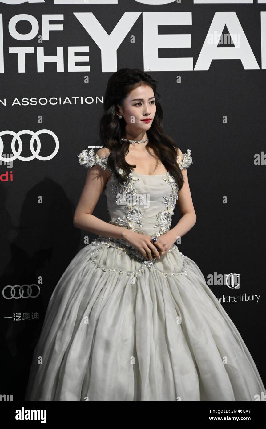 Chinese Actress, Model and Singer Bai Lu attended GQ 2022 Men of The ...