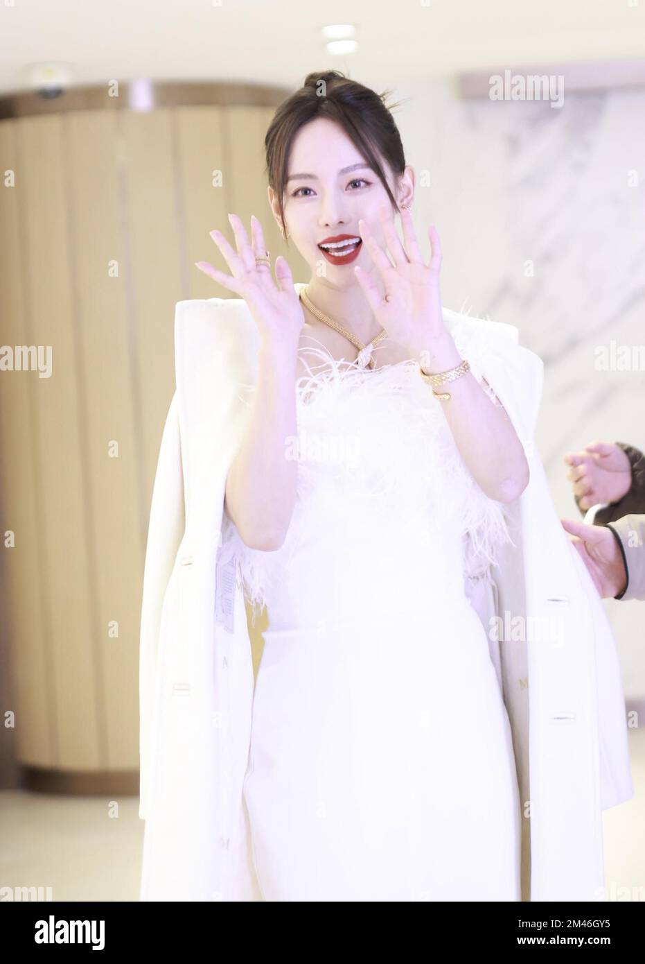 Chinese actress and singer Jenny Zhang attended a Bvlgari activity in ...