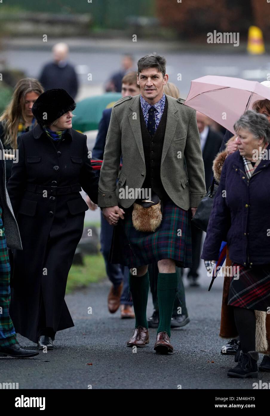 Former rugby union player Rob Wainwright at Melrose Parish Church ...