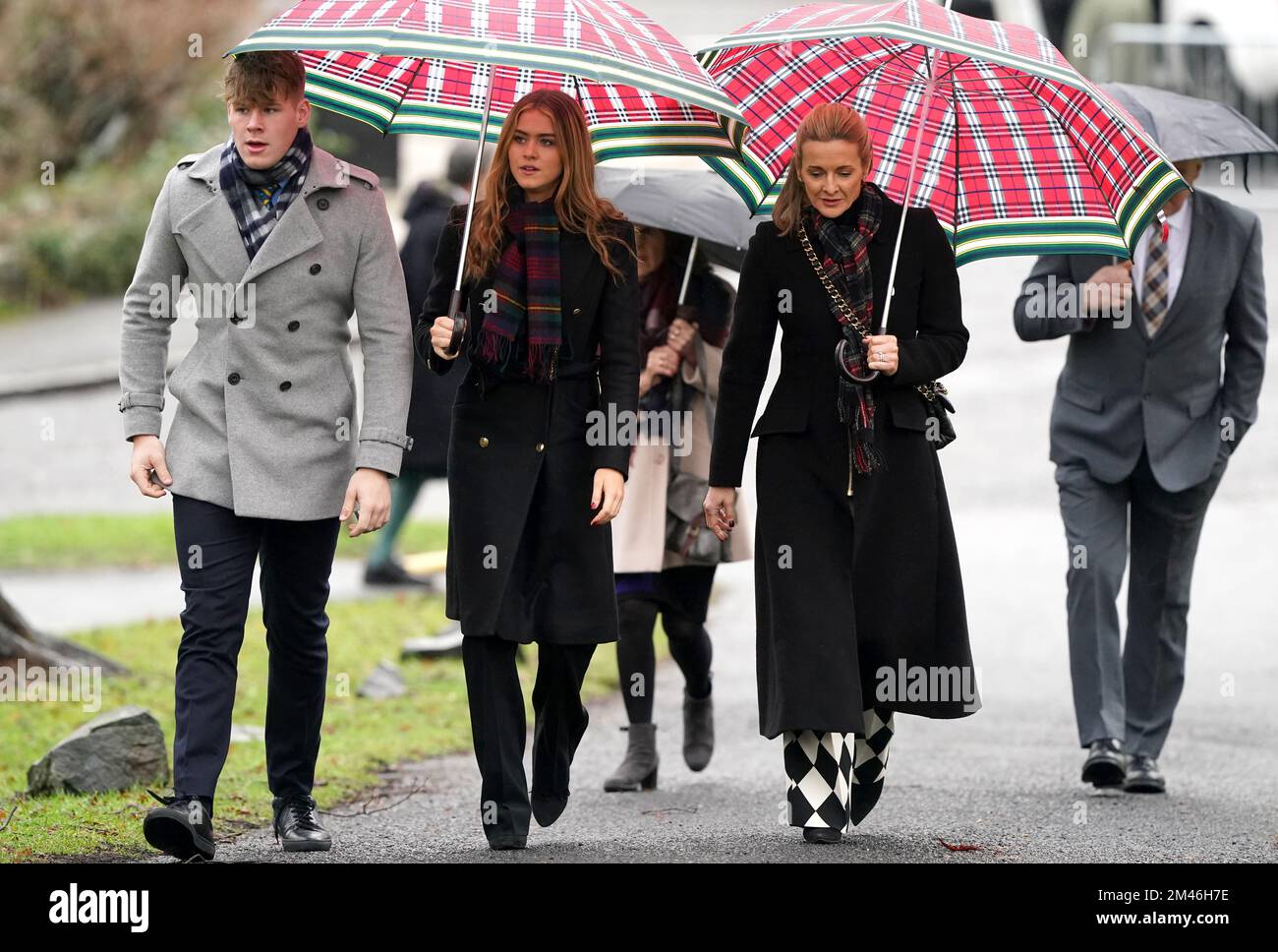 Gabby Logan (right) with family Reuben McKerrow Logan (left) and Lois ...