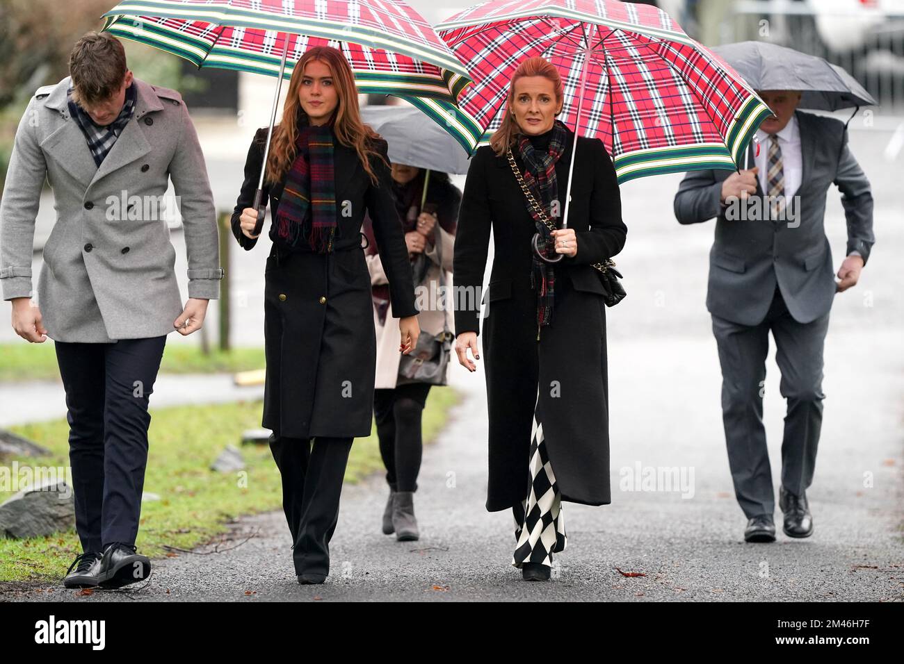 Gabby Logan (right) with family Reuben McKerrow Logan (left) and Lois ...