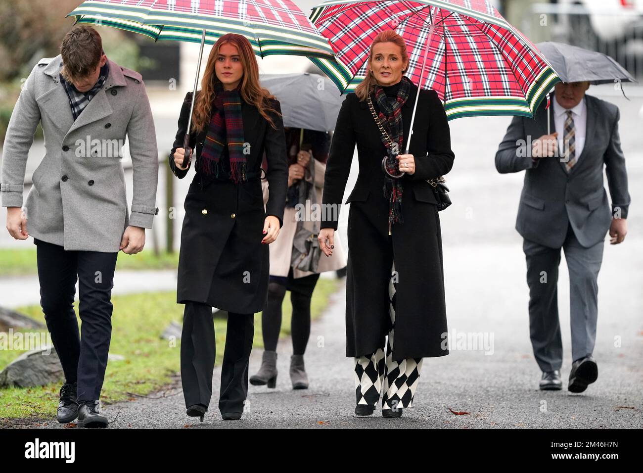 Gabby Logan (right) with family Reuben McKerrow Logan (left) and Lois ...