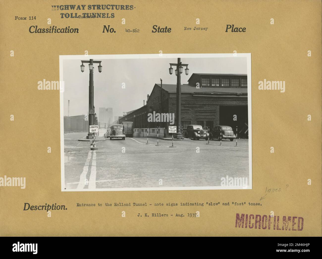 Entrance To The Holland Tunnel. Original caption: Entrance to the ...