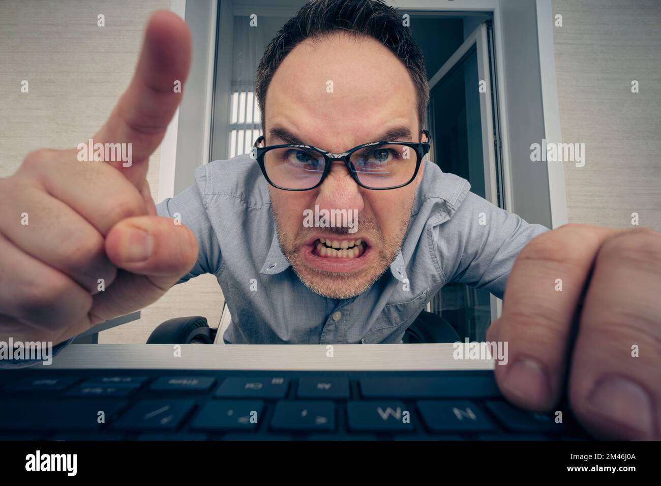 Swearing bad language face hi-res stock photography and images - Alamy