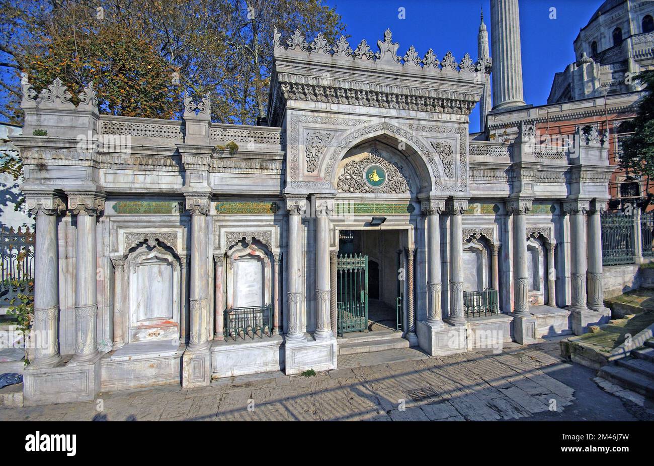Located in Istanbul, Turkey Pertevniyal Valide Sultan Mosque was built ...