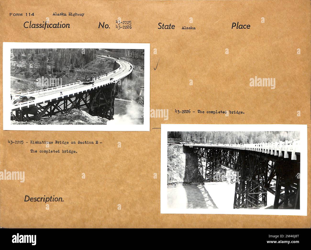 Kiskatinaw Bridge. Original caption: 43-2225 Kiskatinaw bridge on ...