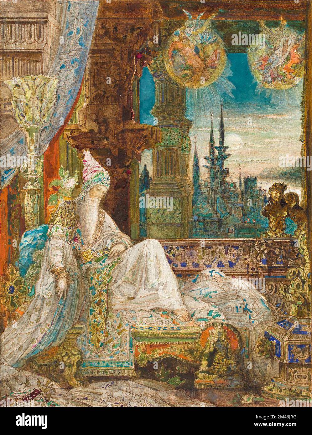 Vintage art by Gustave Moreau painting Stock Photo - Alamy
