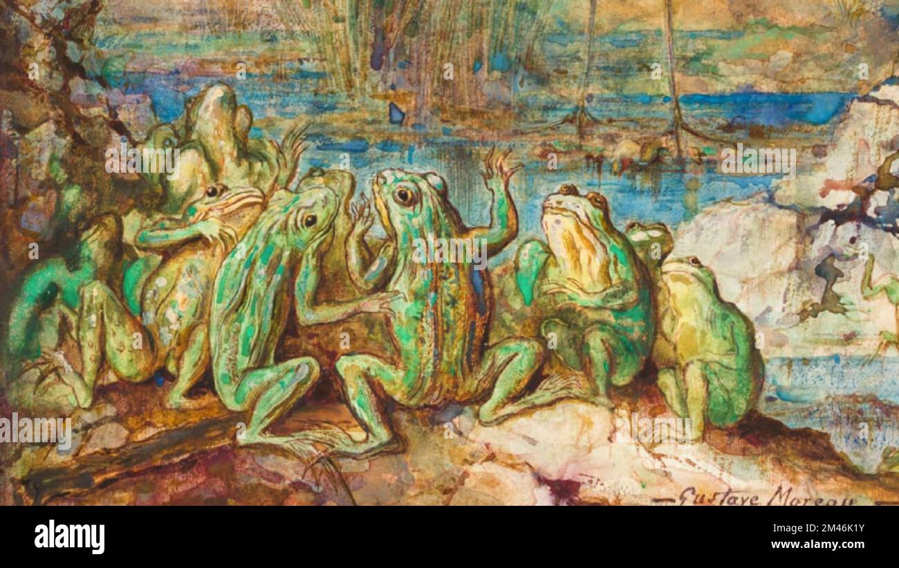 gustave moreau vintage painting art Stock Photo - Alamy