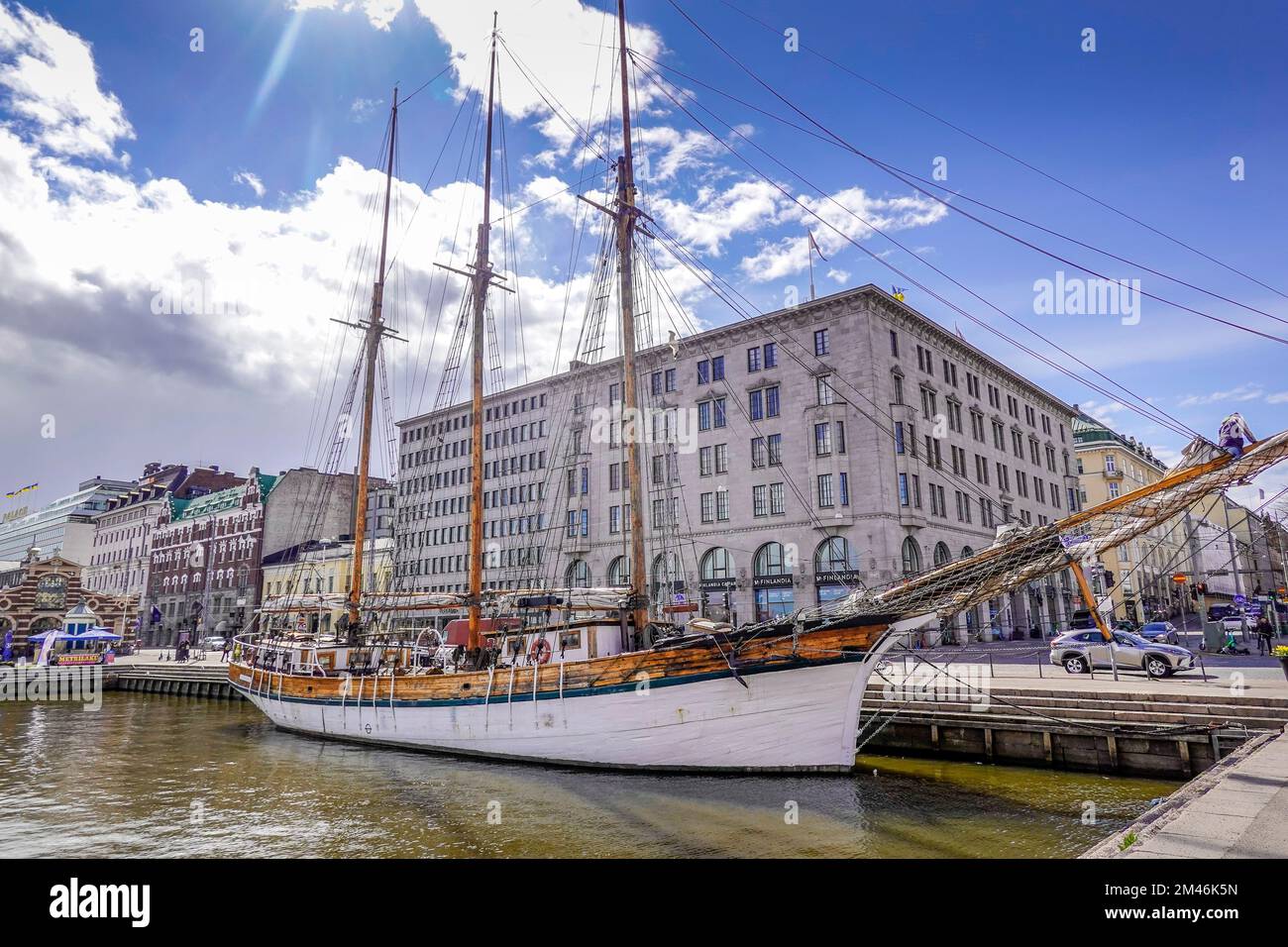 Altes Segelboot, Schooner Kathrina, Hafen, Eteläranta, Helsinki ...