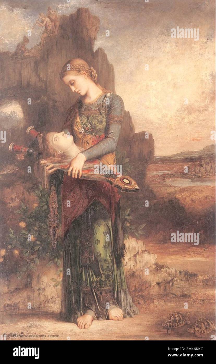 gustave moreau vintage painting art Stock Photo - Alamy